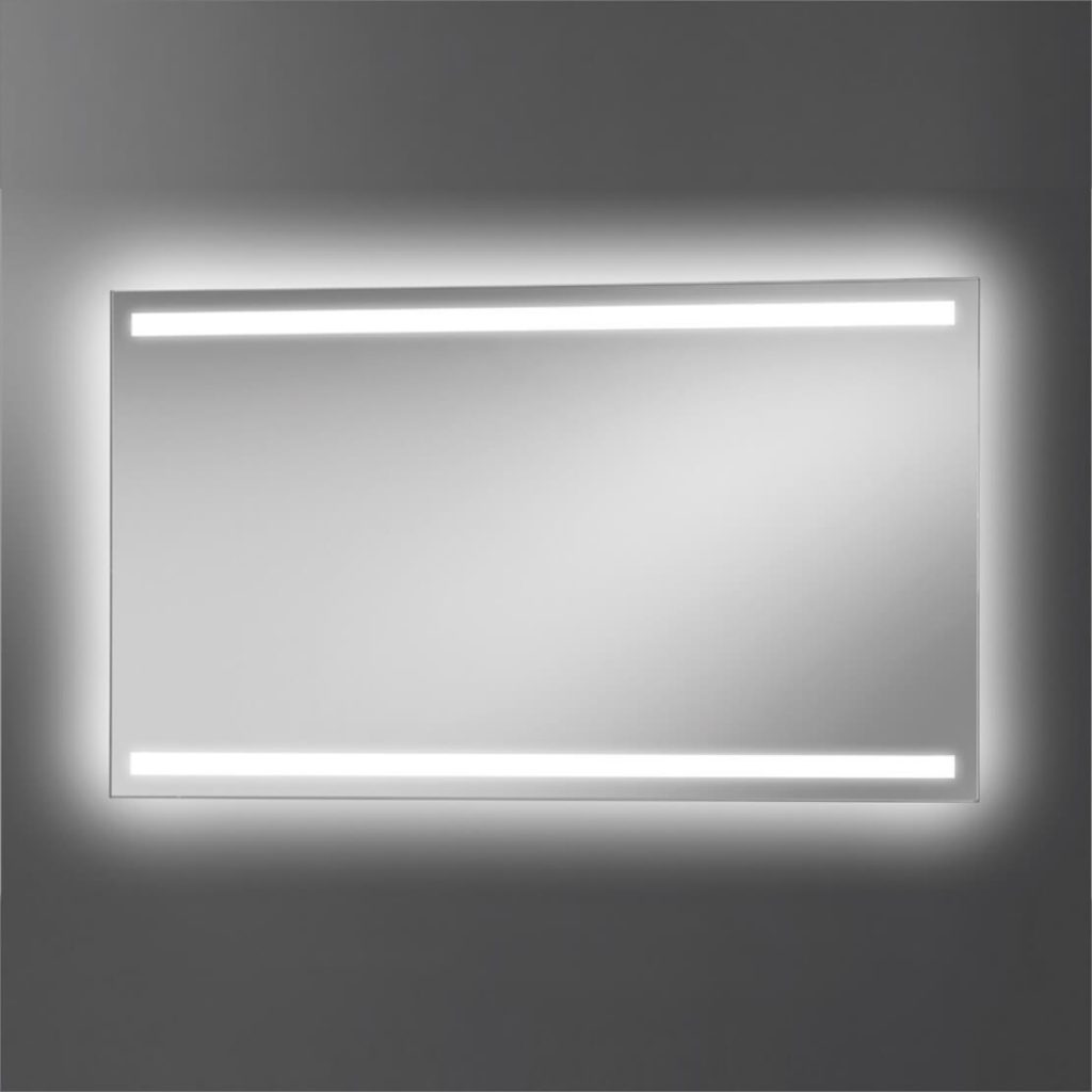 Spiegel Flash - LED-Band oben/unten - Diffusion - Como-Design